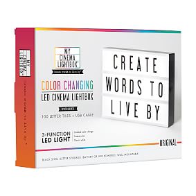 Color Changing Lightbox | Teen Lamp | Pottery Barn Teen