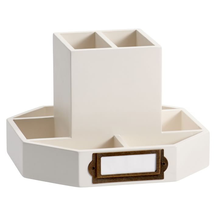 Classic Wooden Desk Rotating Organizer | Pottery Barn Teen