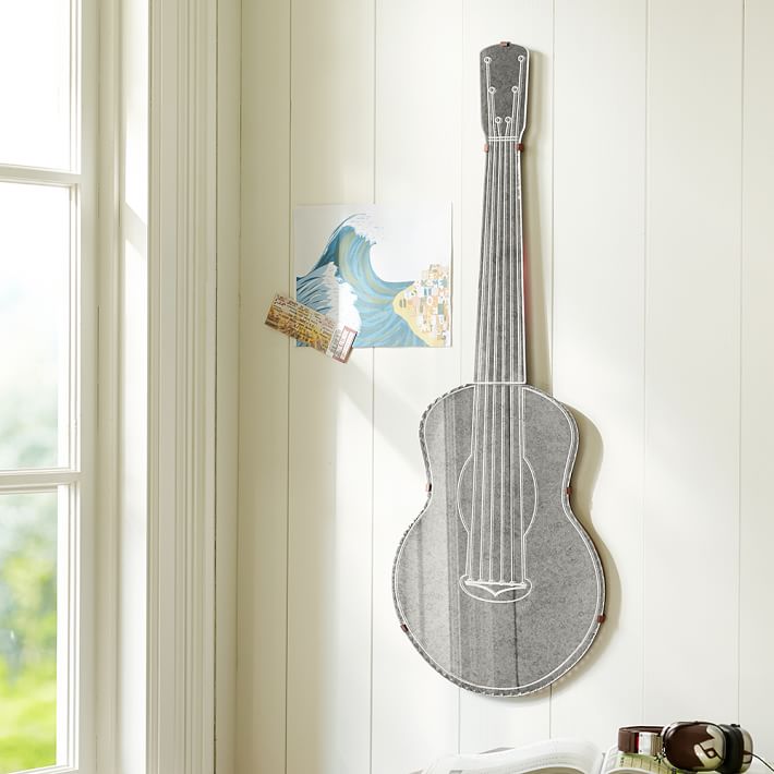Guitar Shaped Decorative Mirror | Pottery Barn Teen