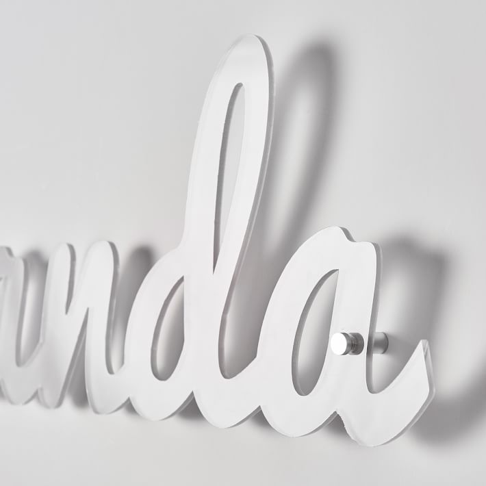 Acrylic Name Decor | Wall Decor | Pottery Barn Teen