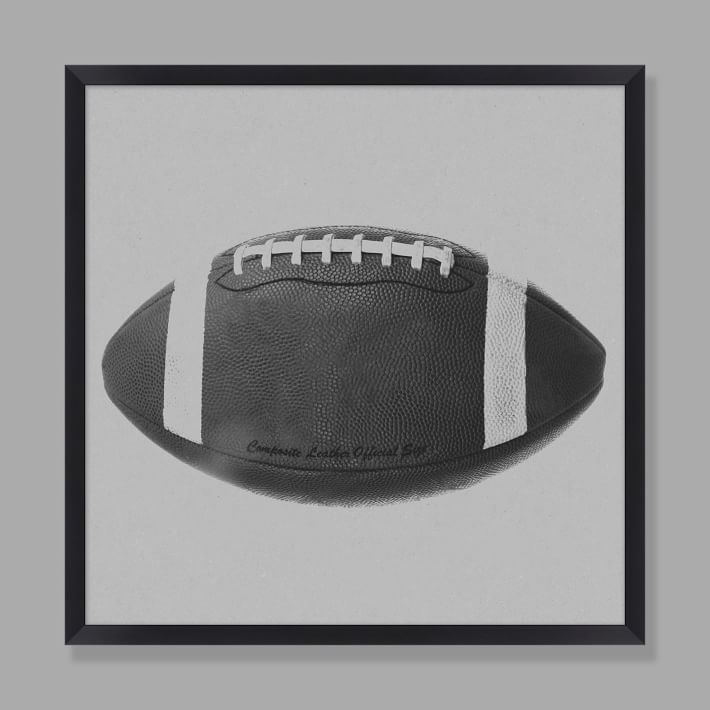Football Framed Art, 28"x28" | Wall Prints | Pottery Barn Teen