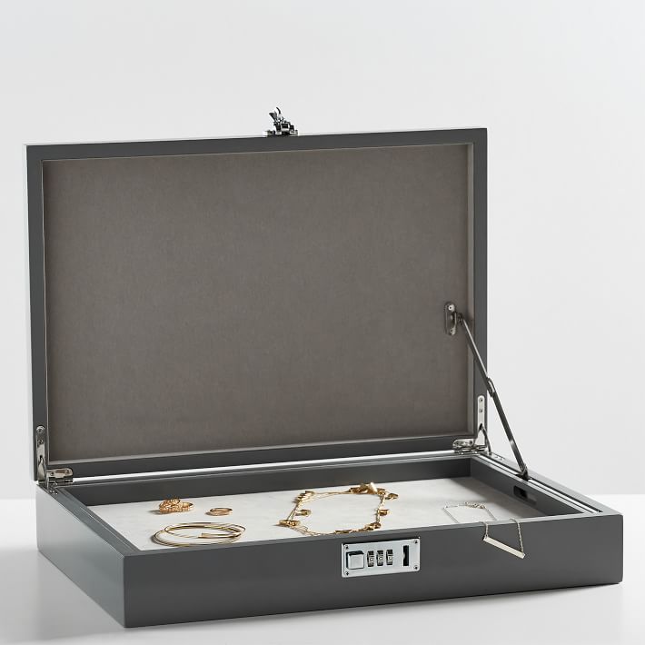 Locking Security Box | Dorm Jewelry Storage | Pottery Barn Teen