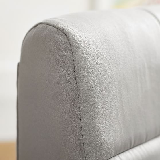 Gray Suede Mini Rocker Speakerless Chair | Lounge Chair | Pottery Barn Teen