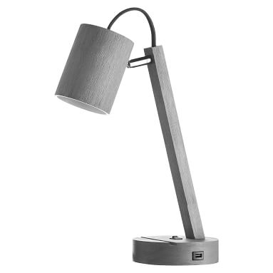 Wooden Task Lamp with USB | Teen Lamp | Pottery Barn Teen