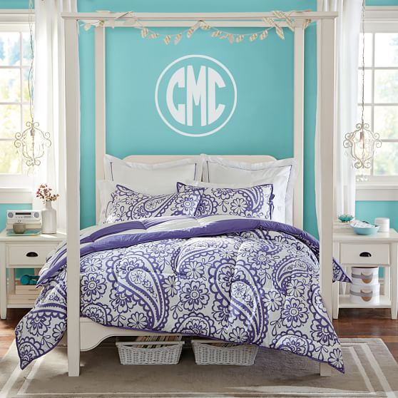 Circle Block Monogram Decal | Teen Decor Sale | Pottery Barn Teen