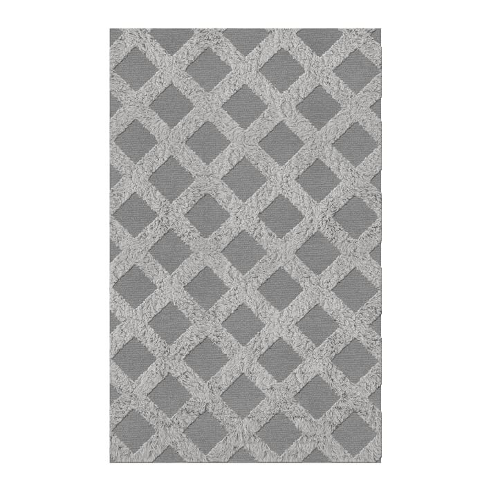 Shaggy Lattice Rug | Teen Rug | Pottery Barn Teen