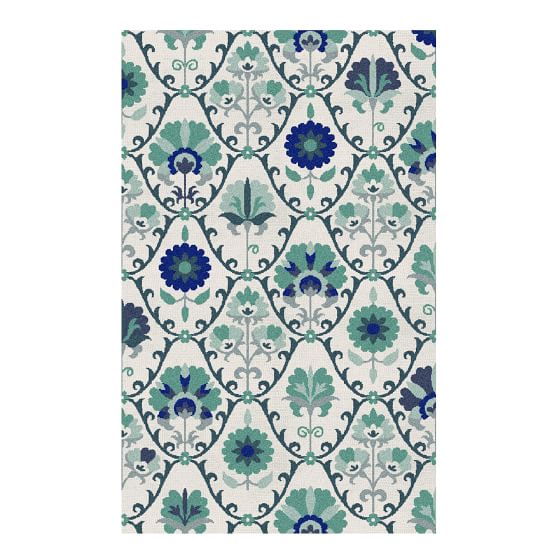 Boho Floral Rug | Teen Rug | Pottery Barn Teen