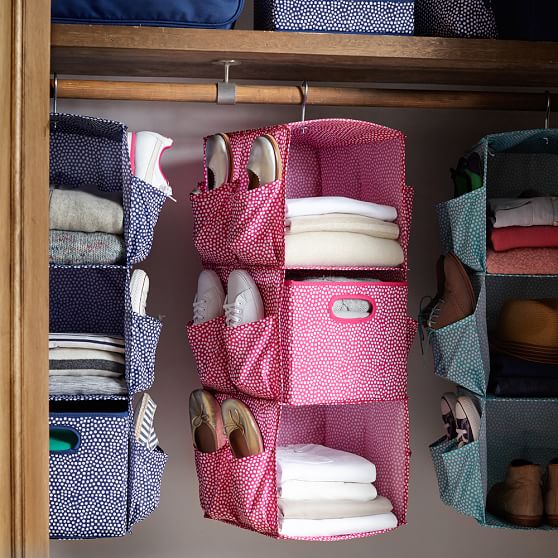 Mini Dot Closet Storage Set | Dorm Closet Organizer | Pottery Barn Teen