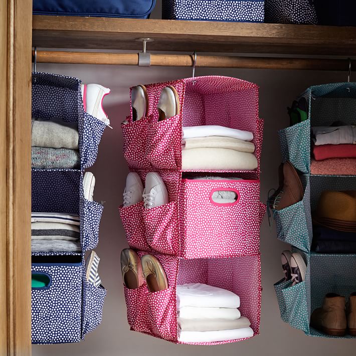 Mini Dot Closet Storage Set | Dorm Closet Organizer | Pottery Barn Teen