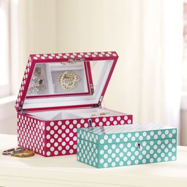 Perfectly Preppy Jewelry Boxes | Jewelry Storage | Pottery Barn Teen