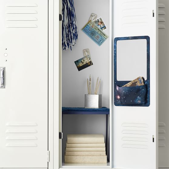 Galaxy Locker Locker Mirror & Pocket Organizer | Locker Decoration ...