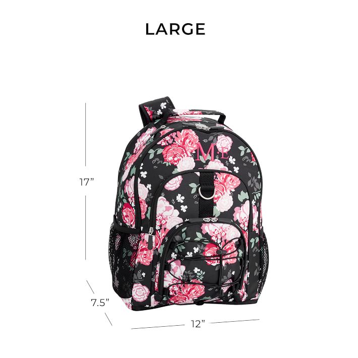 Garden Party Floral Black Teen Backpack | Pottery Barn Teen