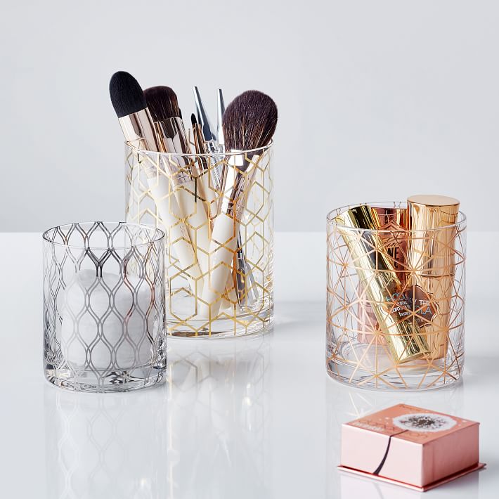 Geo Beauty Cups, Set of 3 | Jewelry Storage | Pottery Barn Teen