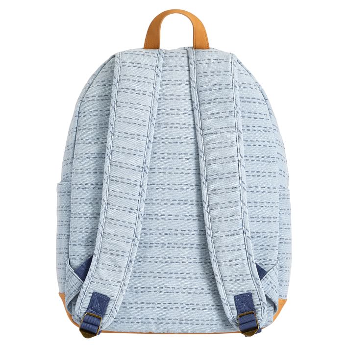 Dusty Blue Dashing Stripe Teen Backpack | Pottery Barn Teen