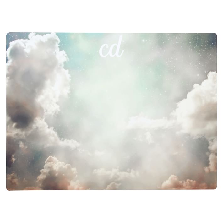 Cloud Photoreal Personalized Desk Mat | Dorm Desk Decor | Pottery Barn Teen