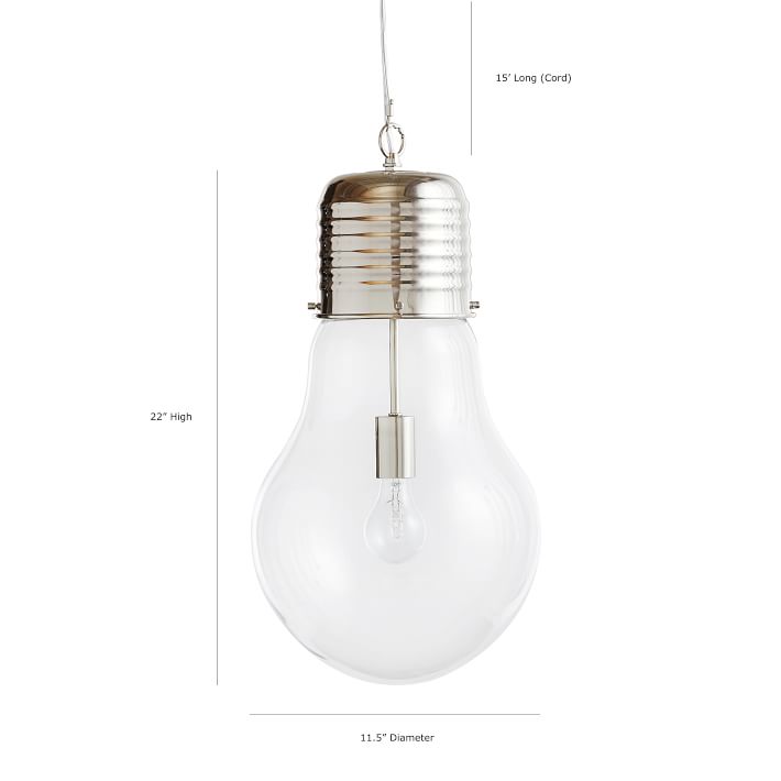 Light Bulb Plug-In Pendant - Sale | Pottery Barn Teen