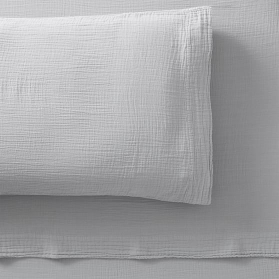 Organic Crinkle Cotton Twin XL Sheets | Pottery Barn Teen