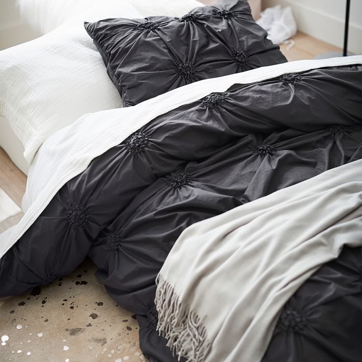 Organic Crinkle Cotton Twin XL Sheets | Pottery Barn Teen