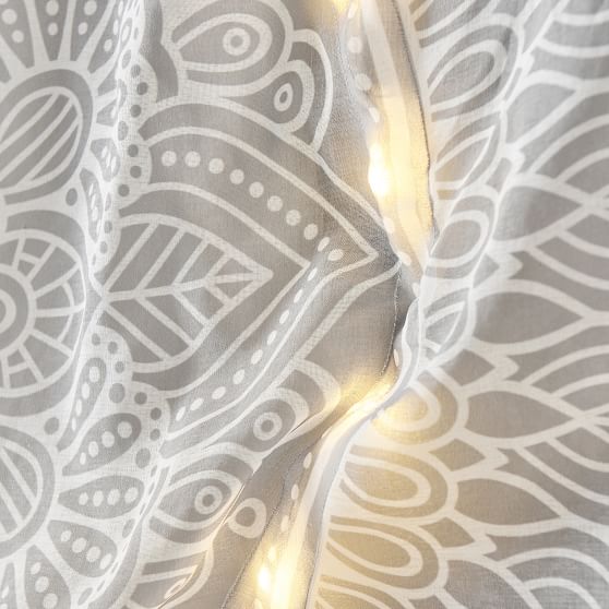 Fairy Light Mandala Wall Tapestry | Pottery Barn Teen
