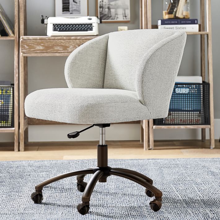 Twill Wingback Swivel Chair | Teen Desk Chair | Pottery Barn Teen