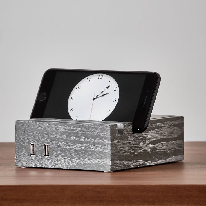 Classic Wooden Bedside Tech Stand | Tech Accessories | Pottery Barn Teen