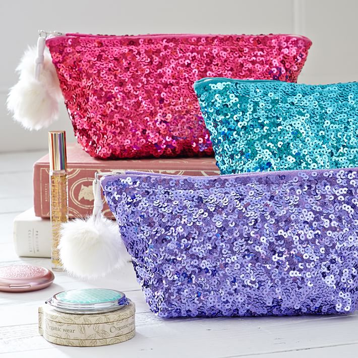 Sparkle Sequin Beauty Pouch - Sale | Pottery Barn Teen