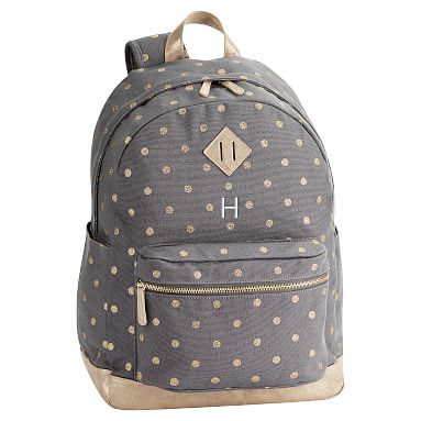 Gold Dot Metallic Teen Backpack | Pottery Barn Teen