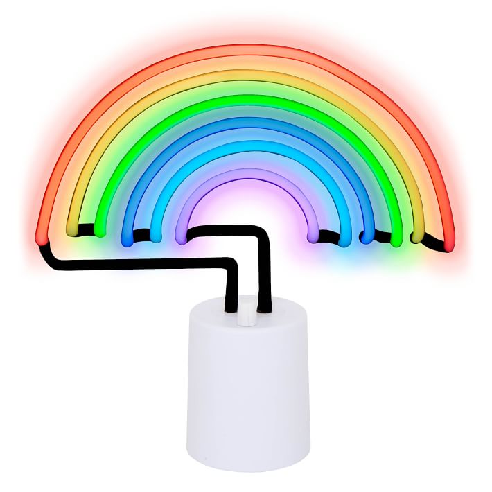 Sunnylife Neon Rainbow Table Light | Teen Lamp | Pottery Barn Teen