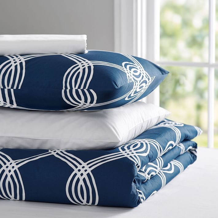 Infinity Stripe Deluxe Duvet Set | Dorm Bundle | Pottery Barn Teen