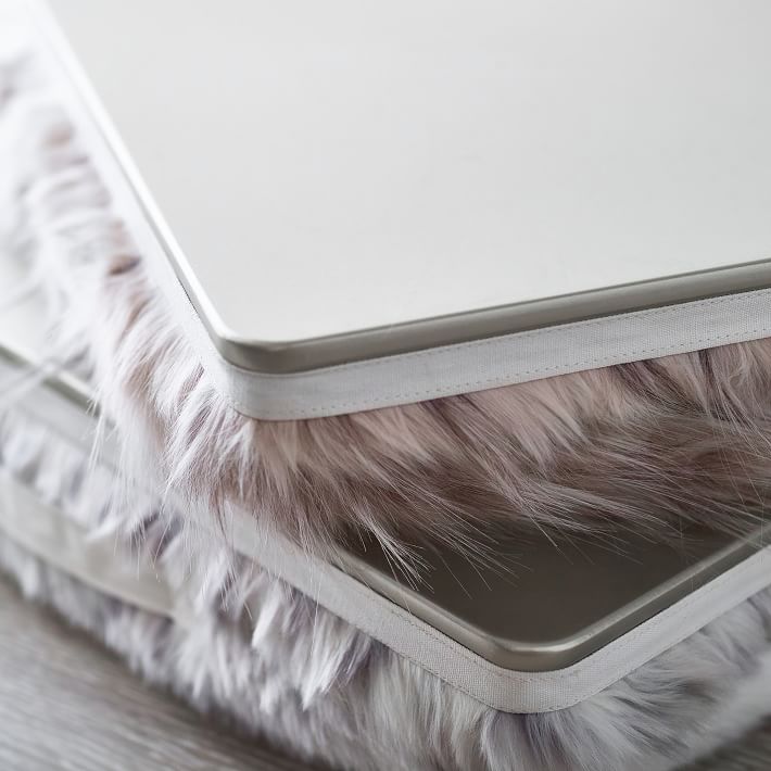Faux-Fur Superstudy Lap Desk | Pottery Barn Teen