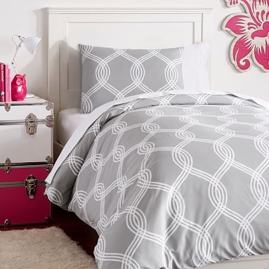 Infinity Stripe Deluxe Duvet Set | Dorm Bundle | Pottery Barn Teen