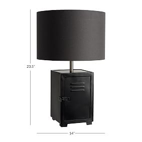 Locker Storage Table Lamp | Pottery Barn Teen