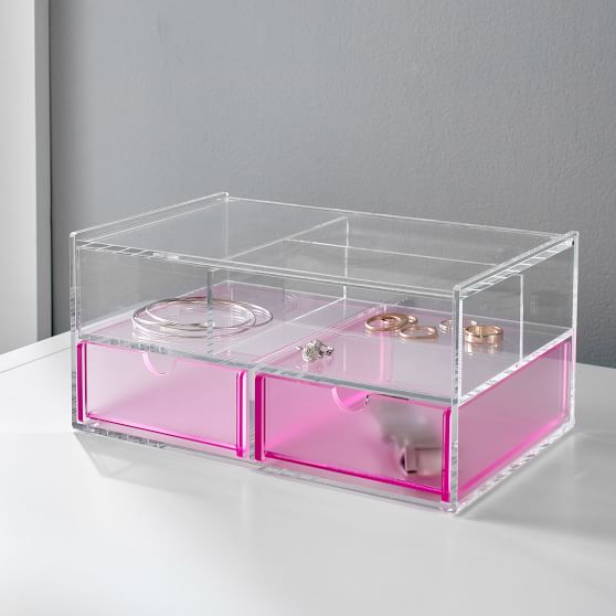 Pink Acrylic Jewelry Boxes | Pottery Barn Teen