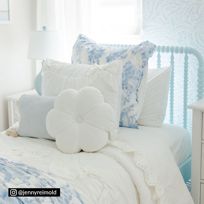 LoveShackFancy Eyelet Ruffle Sheet Set | Pottery Barn Teen