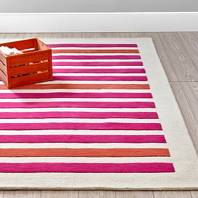 Mod Stripe Wool Rug | Pottery Barn Teen