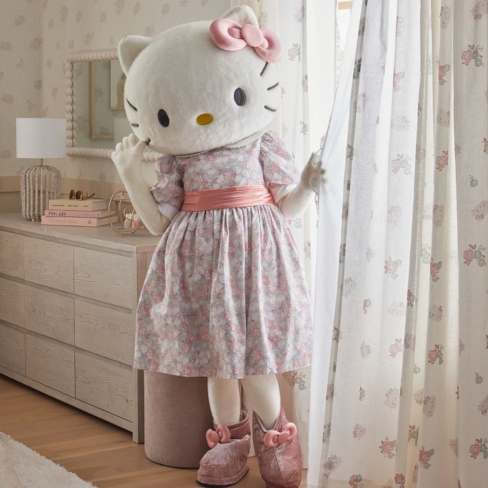 Hello Kitty® Heritage Floral Curtain | Pottery Barn Teen