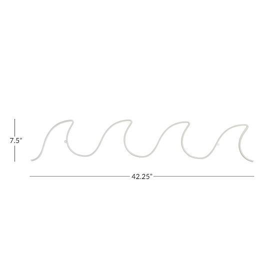 Wave LED Wall Light | Pottery Barn Teen