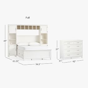Hampton Storage Bed & 5-Drawer Wide Dresser Set | Teen Storage Beds ...