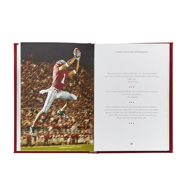 Little Red Book of Football Wisdom Leather-Bound Book | Pottery Barn Teen
