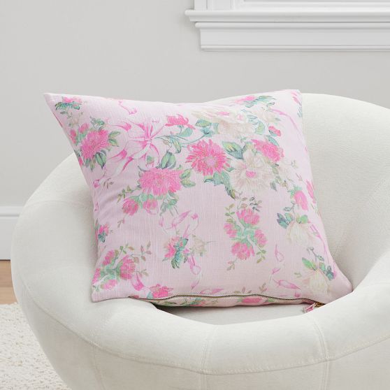 LoveShackFancy Cabbage Rose Pillow Cover | Pottery Barn Teen