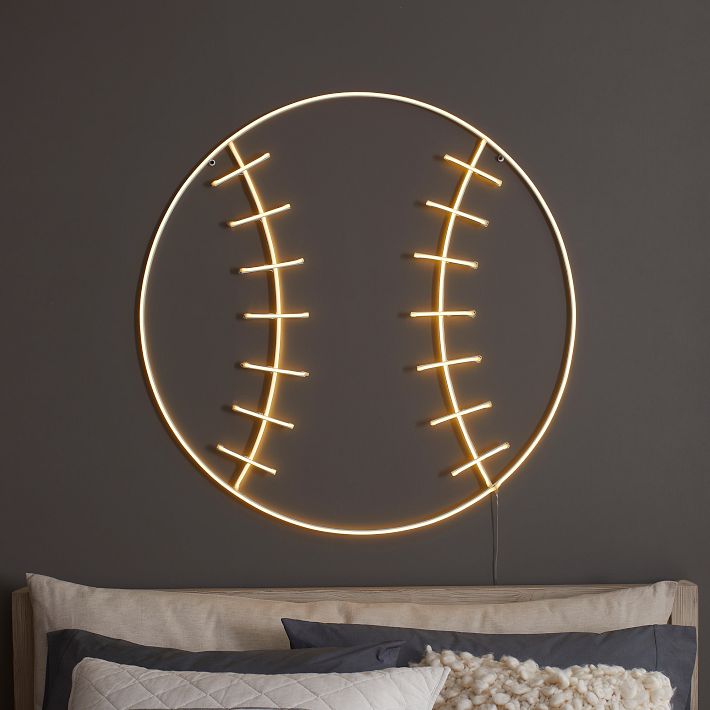 Baseball Neon Light | Pottery Barn Teen