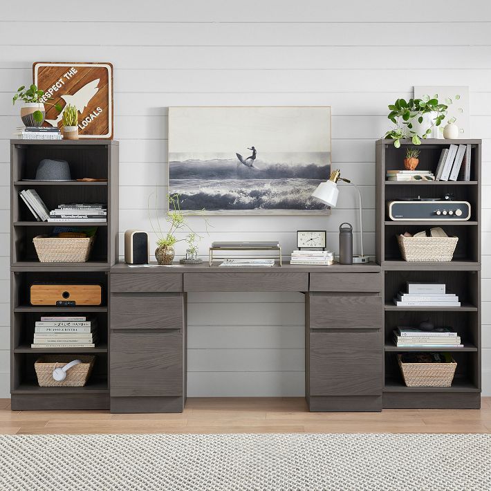 Bowen Smart™ Storage Desk & Bookcase Set | Pottery Barn Teen