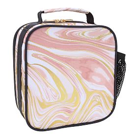 Gear-Up Marble Blush Gold Lunch Boxes | Pottery Barn Teen