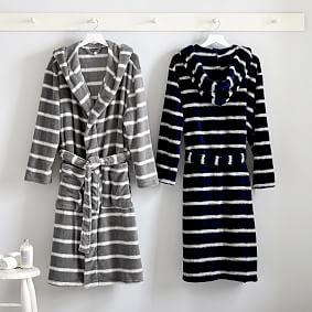 Striped Plush Robe | Pottery Barn Teen