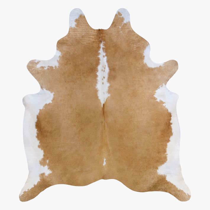Spotted Beige Cow Hide Rug | Pottery Barn Teen