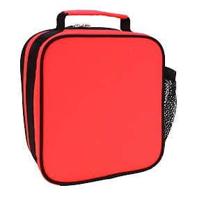Gear-Up Neon Red Solid Lunch Box | Pottery Barn Teen