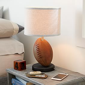 Football Table Lamp with USB | Pottery Barn Teen