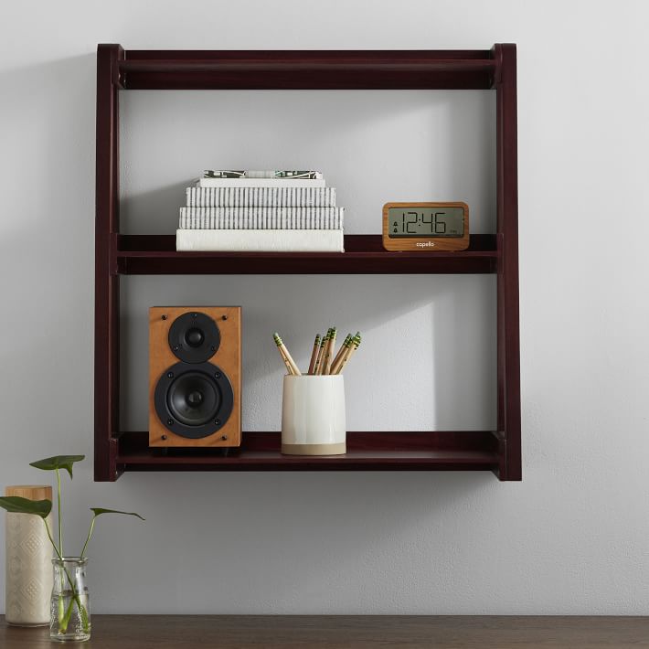 Wood Wall Bookcase | Pottery Barn Teen