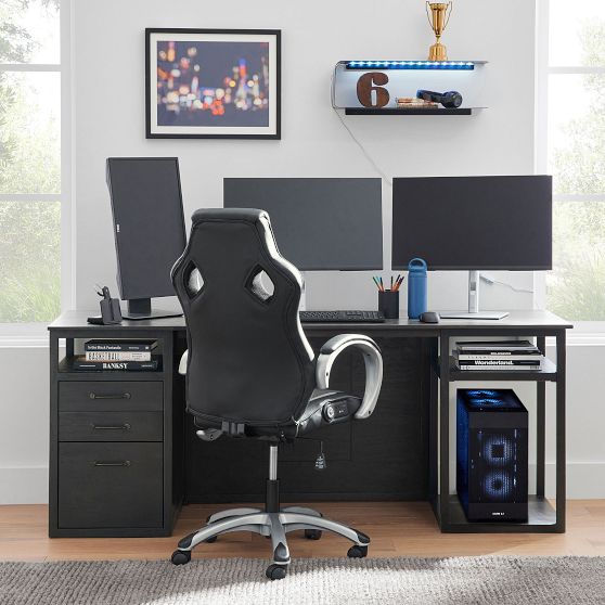 Wide Smart™ Gaming Desk | Pottery Barn Teen