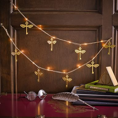 Harry Potter™ Winged Keys String Lights | Pottery Barn Teen